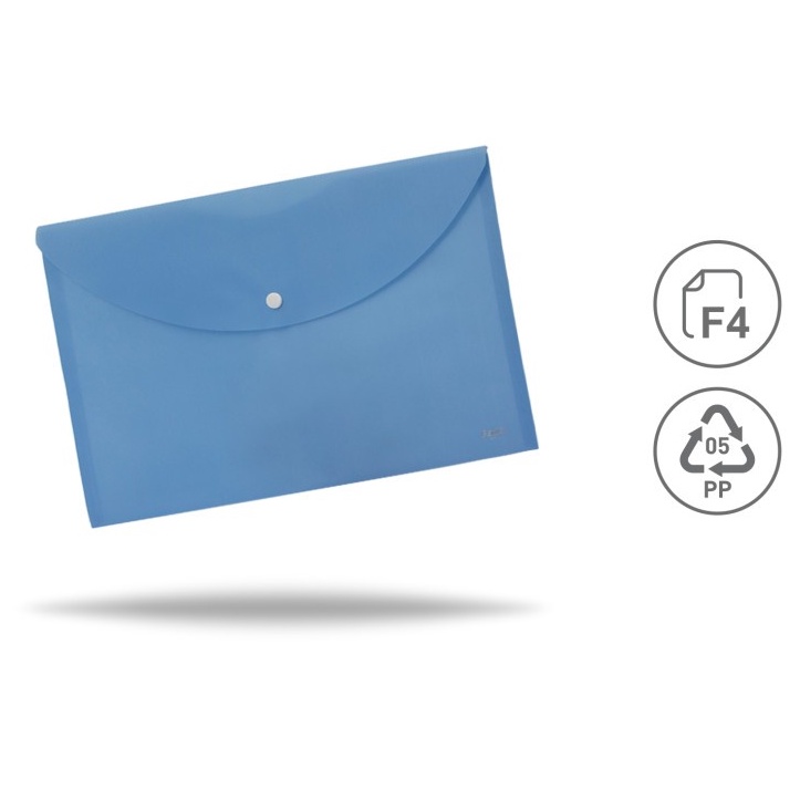 Jual Bantex Map Kancing Plastik Folio Amplop Dokumen Blue | Shopee ...