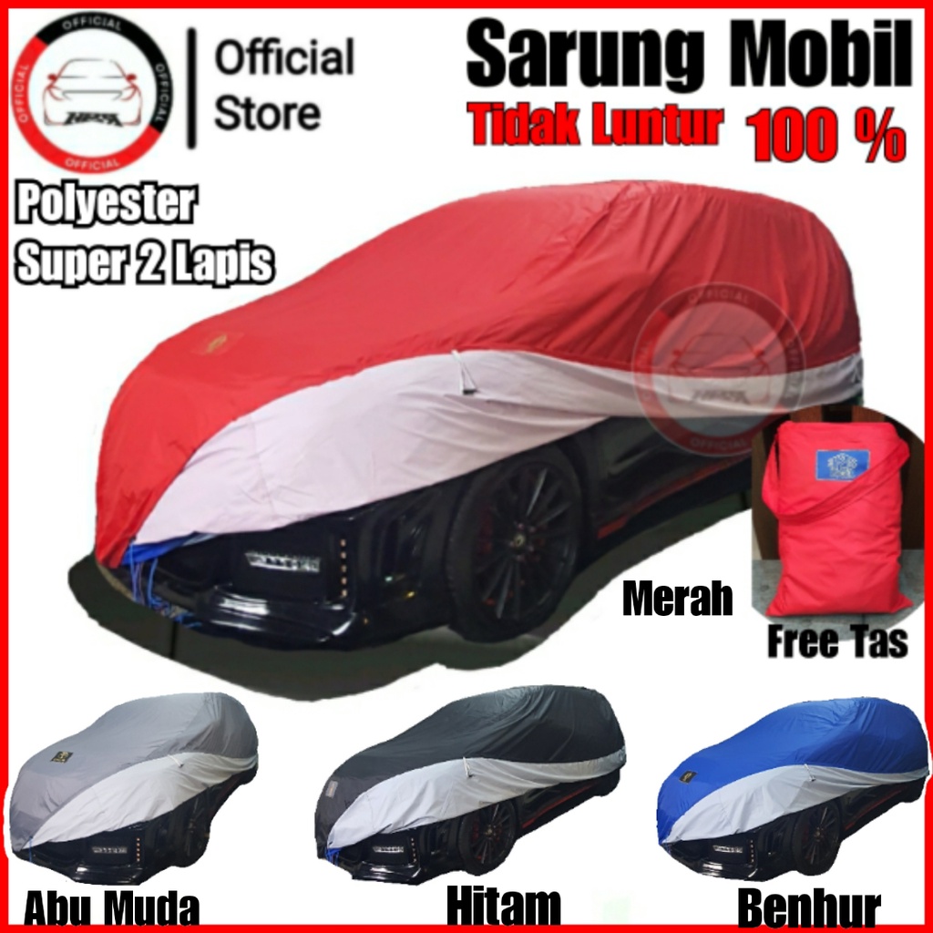 Jual Cover Mobil Hatchback PREMIUM/ Bahan Polyester 2 Lapis/ Bagian ...