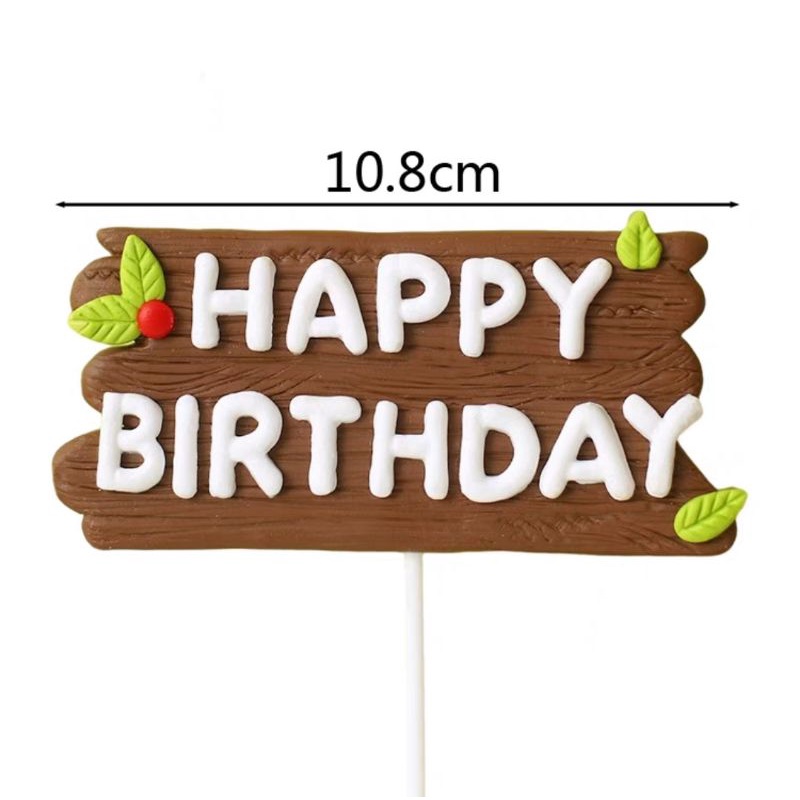 Jual hiasan clay pohon DEKOR hutan kue ulang tahun animal jungle DINO ...