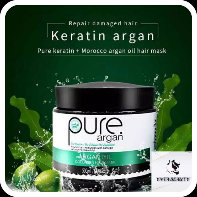 Jual Pure Argan Oil Collagen Hair Mask 1000gr | Masker Rambut Argan Oil ...