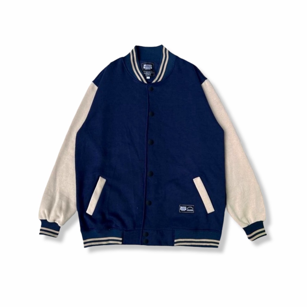 Jual Jaket Varsity Sweater Varsity Polos Premium Distro | Shopee Indonesia