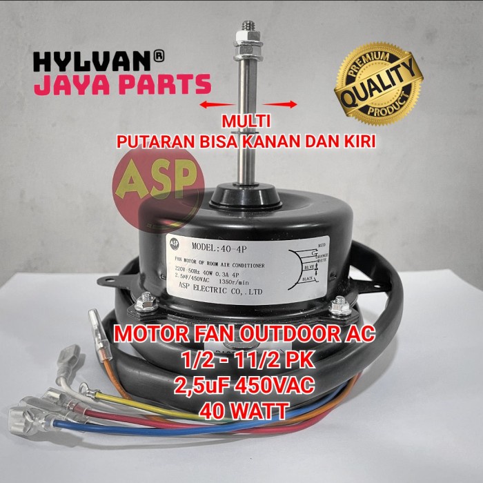 Jual MOTOR FAN OUTDOOR MULTI UNTUK AC 1/2 - 2PK DUA PUTARAN KIRI DAN ...