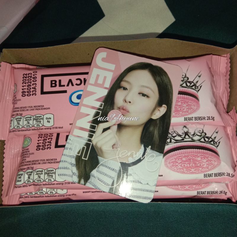 Jual PC OREO X BLACKPINK JENNIE Photocard | Shopee Indonesia