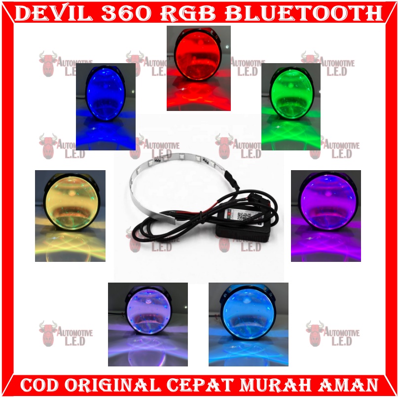 Jual ORIGINAL LAMPU DEVIL 360 RGB BLUETOOTH PREMIUM KUALITAS DEVIL RGB ...