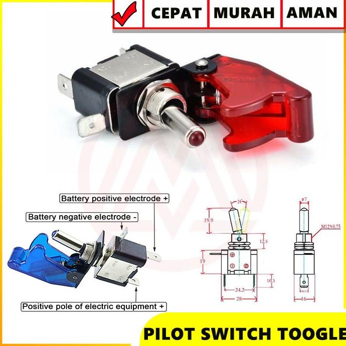 Jual PILOT SWITCH MERAH UNIVERSAL IMPORTED | Shopee Indonesia