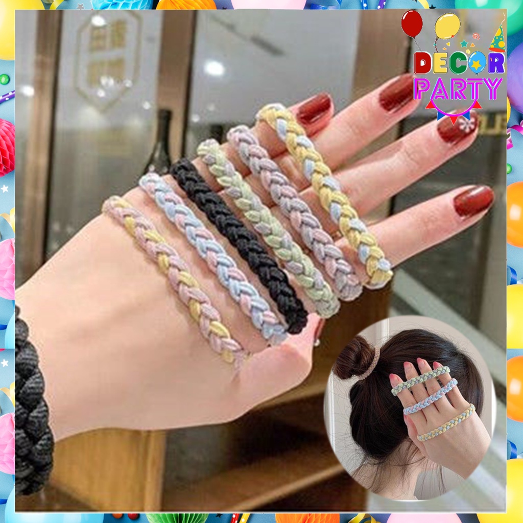 Jual DP Ikat Rambut Wanita Kepang Elastis Model Gelang Kunciran Rambut ...