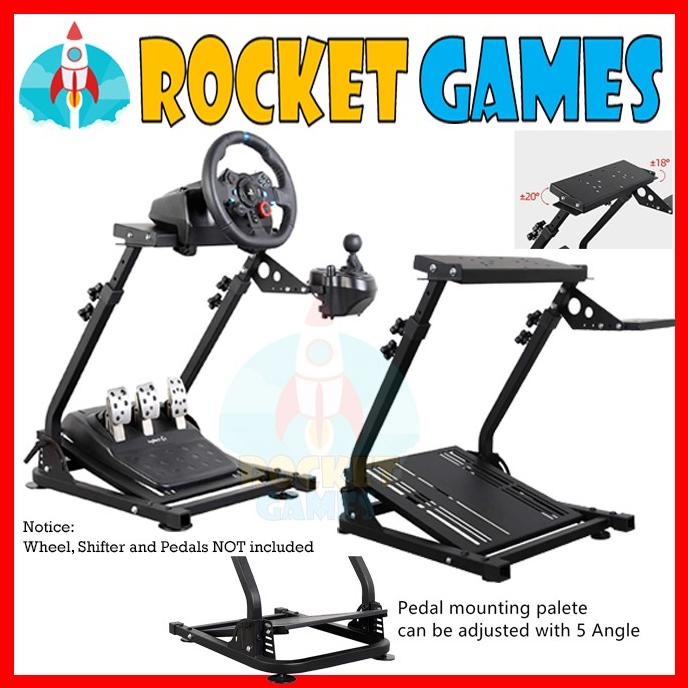 Jual Racing Steering Wheel Stand Driving Simulator Cockpit | Shopee ...