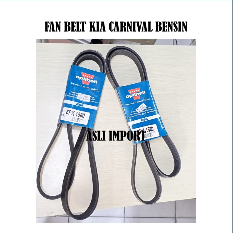 Jual Fan Belt Tali Kipas Vbelt Van Belt Kia Carnival Bensin 6PK1580 | Shopee Indonesia
