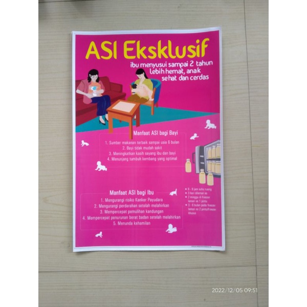 Jual Poster Kesehatan Asi Eksklusif 78 | Shopee Indonesia