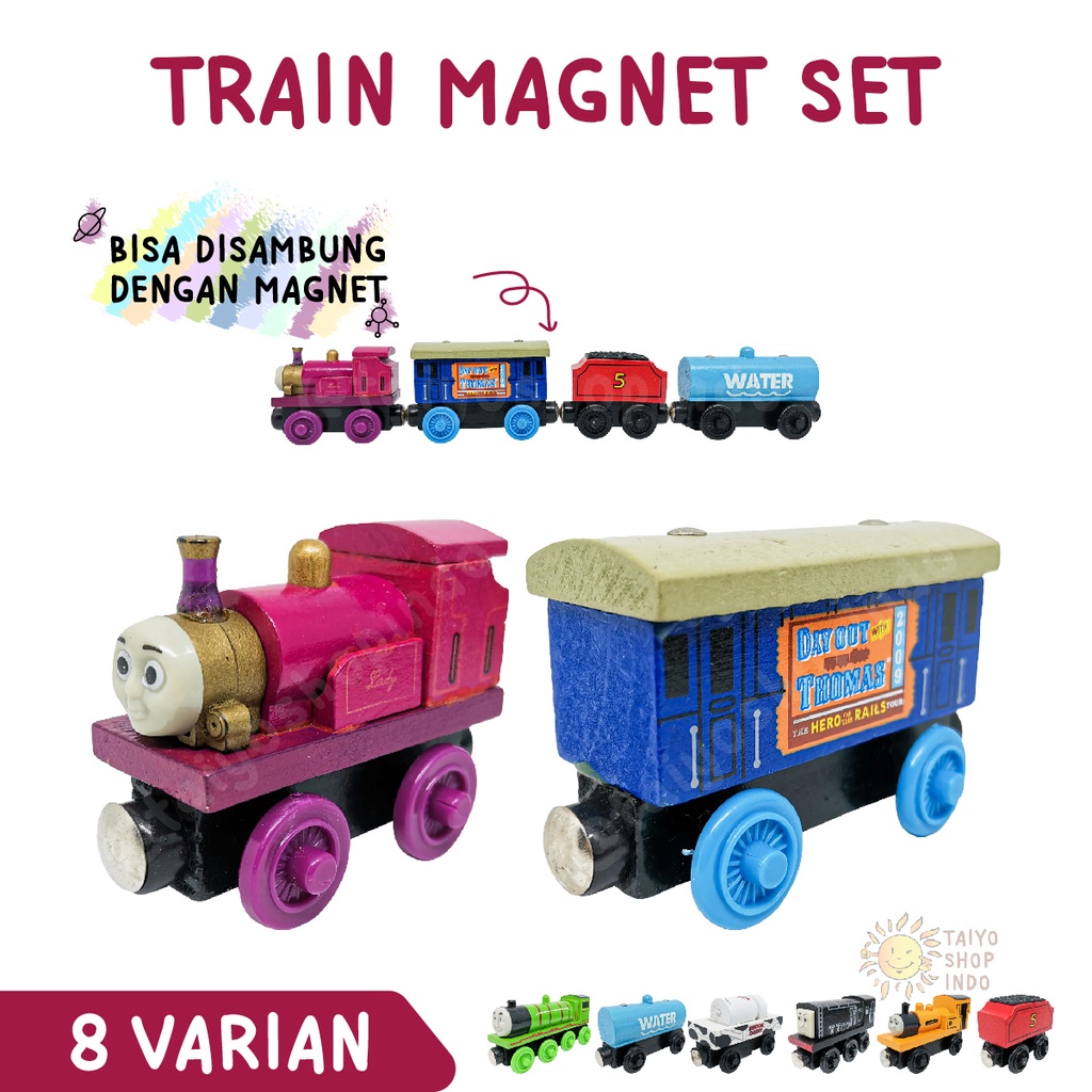 Jual TAIYO Mainan Anak Kereta Magnetic Train Magnet Truck Gembong Car ...