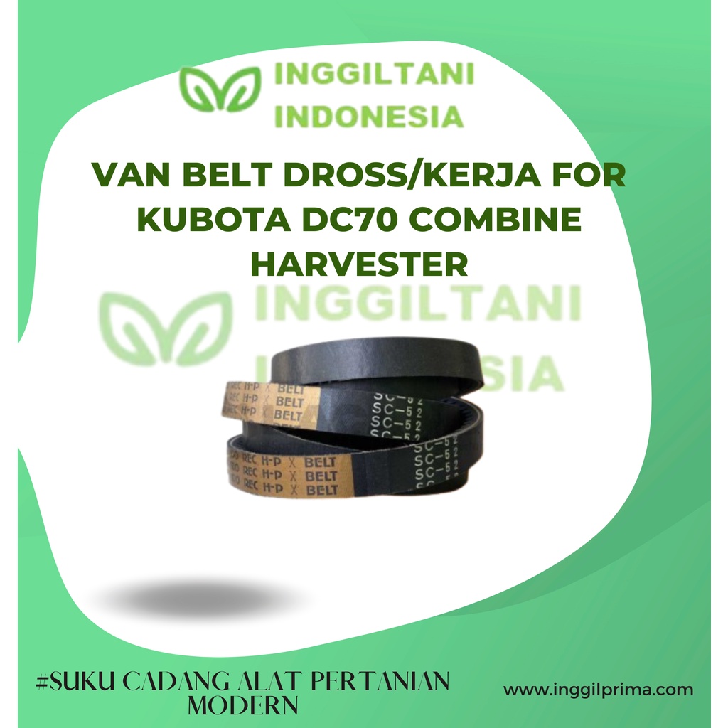 Jual V BELT SC52 BANDO KUBOTA DC 70 GENUINE KUBOTA SSPAREPART ...
