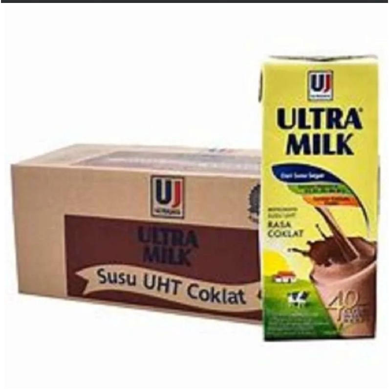Jual SUSU UHT ULTRA MILK 200 ML [1 DUS ISI 24 x 200 ML] Full Cream ...