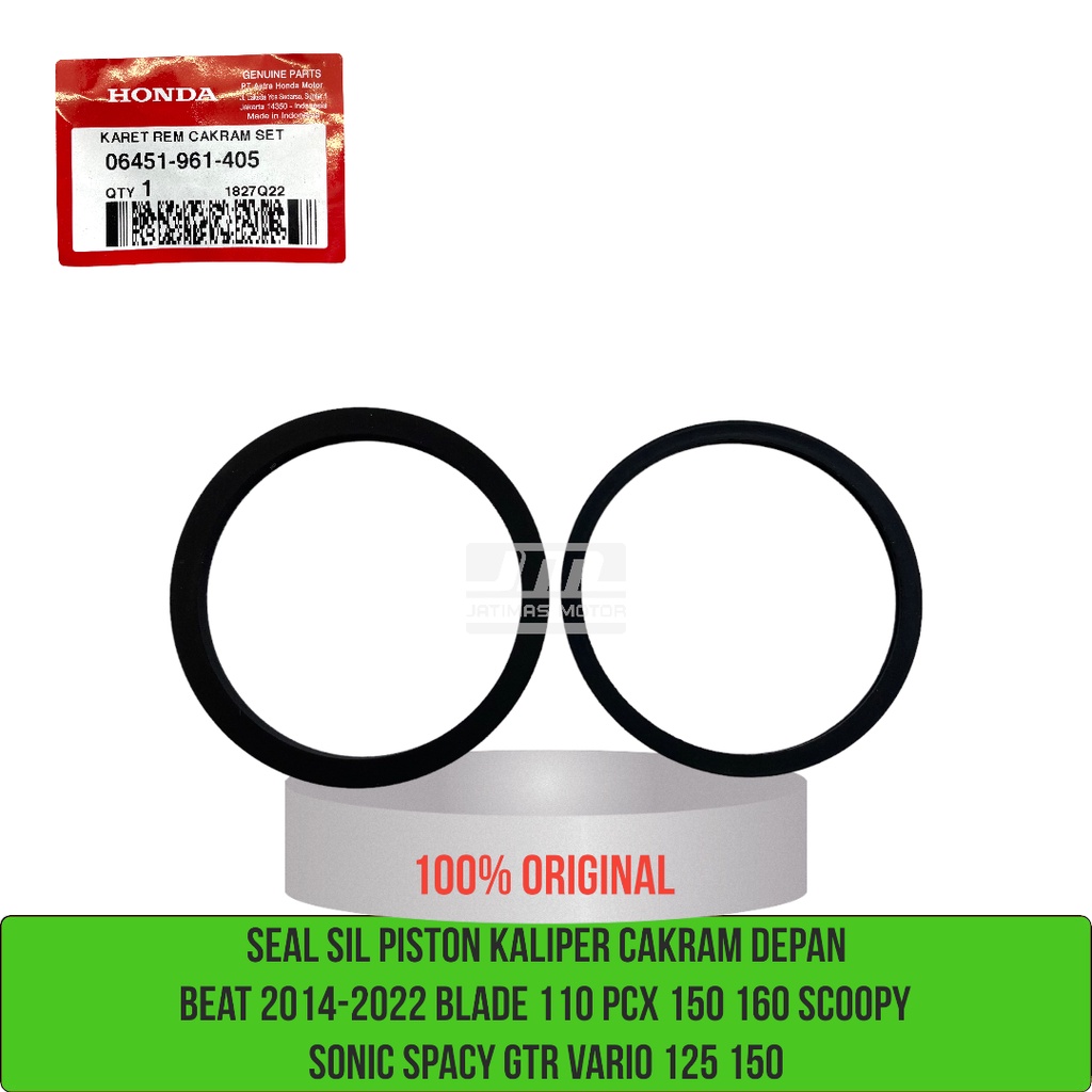 Jual Seal sil piston kaliper cakram depan beat blade pcx scoopy sonic spacy supra GTR vario ...