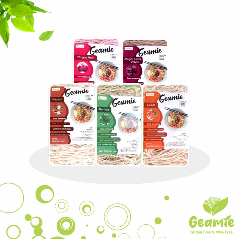 Jual Geamie kering Sehat Gluten Free Non MSG TanpaBumbu | Shopee Indonesia