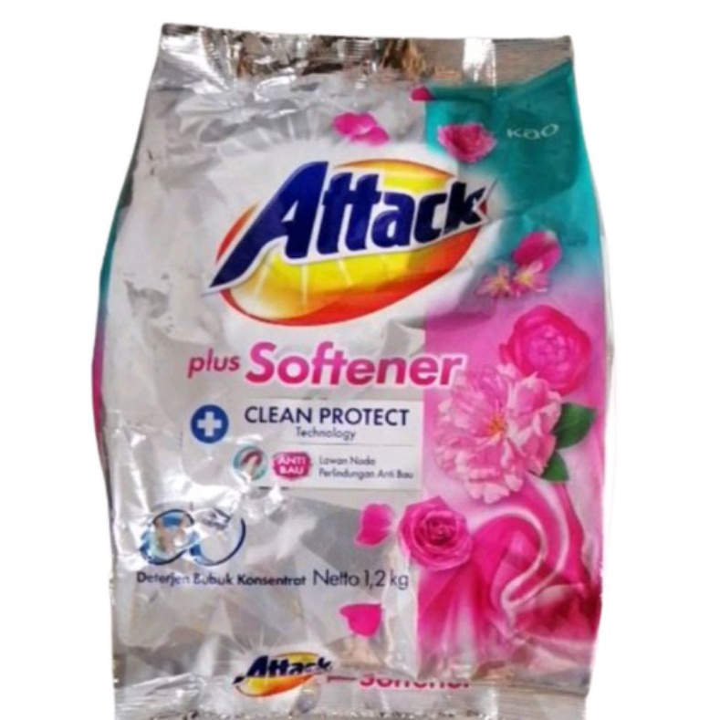 Jual SEMBAKO - Attack Detergen Bubuk Plus Softener 750gr | Shopee Indonesia