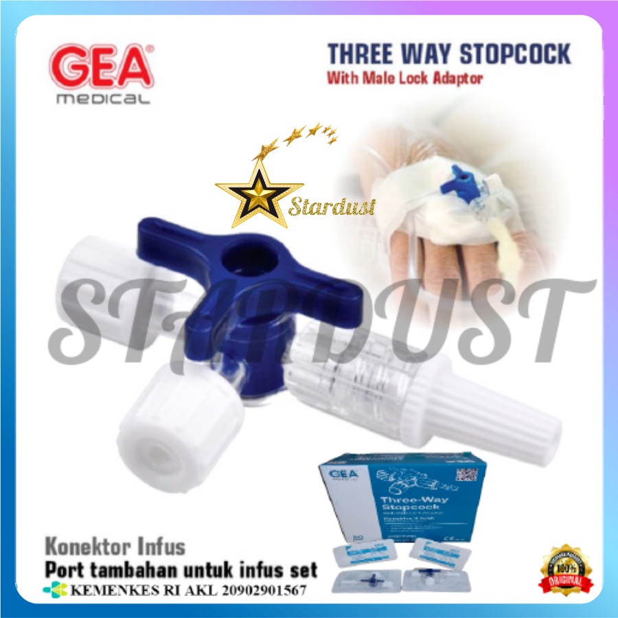 Jual Eceran - Three Way Stopcock With male Lock Adaptor - Infus ...