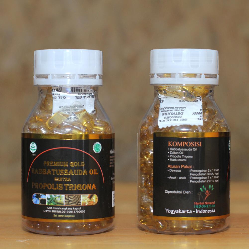 Jual Habbatussauda Oil Extra Propolis Trigona / Habbatussauda Premium ...