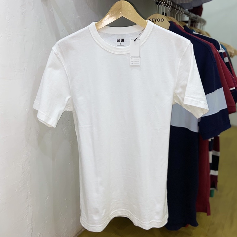 Jual T-SHIRT UNIQLO BASIC PUTIH POLOS SECOND LIKE NEW | Shopee Indonesia