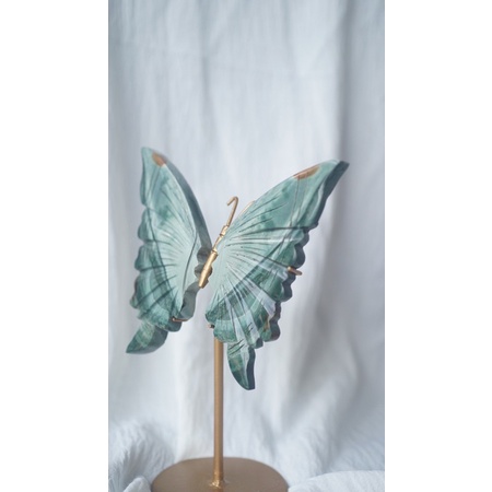 Jual Batu Alam Kristal Carving Sayap Kupukupu Hijau Crystal Wings ...