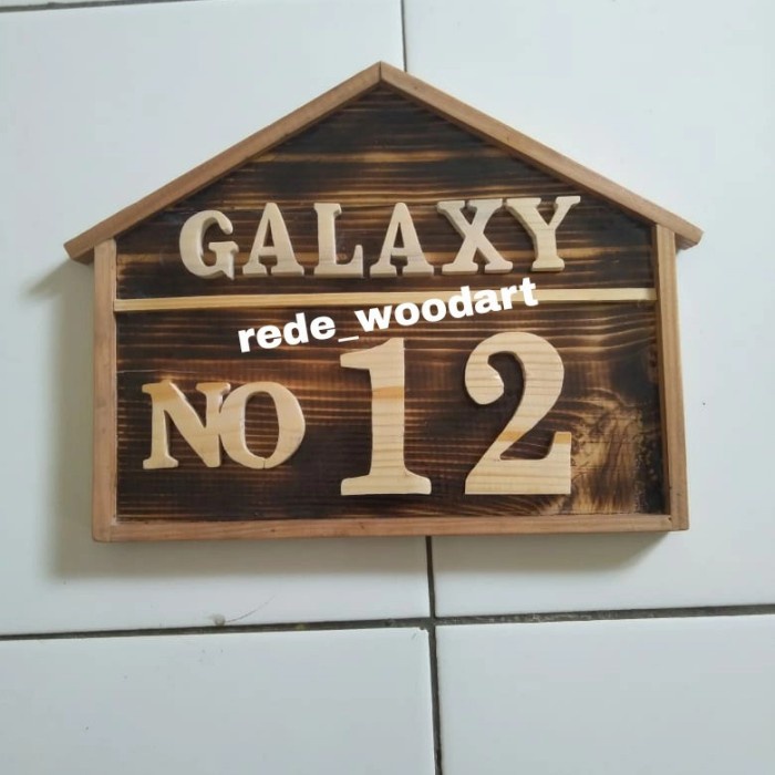 Jual PAPAN ALAMAT RUMAH BLOK NOMOR RUMAH KAYU NOMOR RUMAH CUSTOM ...