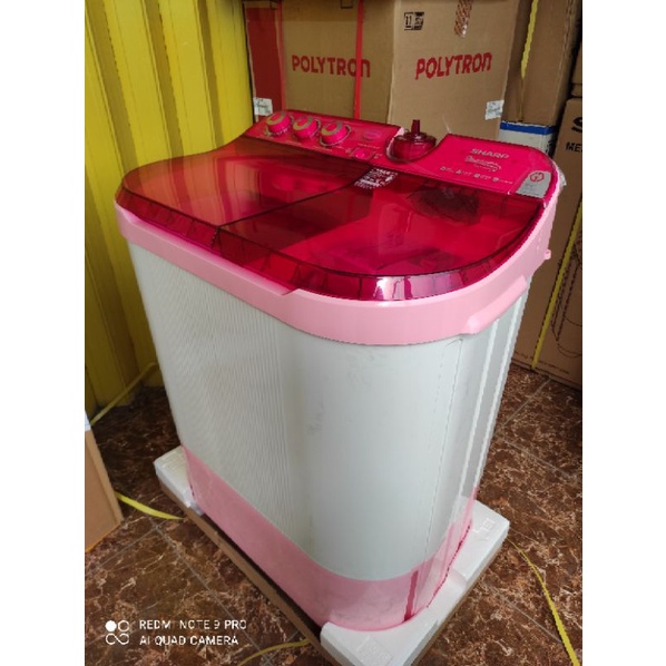 Jual Mesin cuci Sharp 2 tabung 12 kg/ mesin cuci Sharp 1270 garansi ...