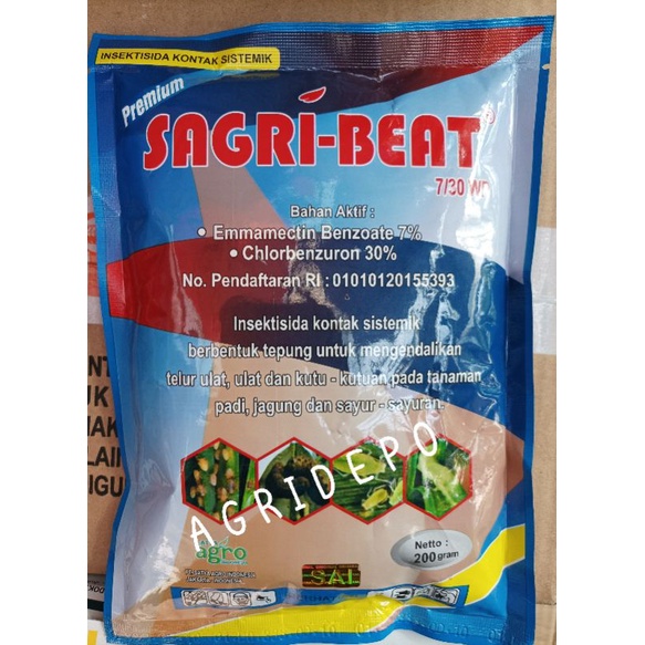 Jual Sagribeat Sagri-beat 200 gram Insektisida Pestisida Kontak ...
