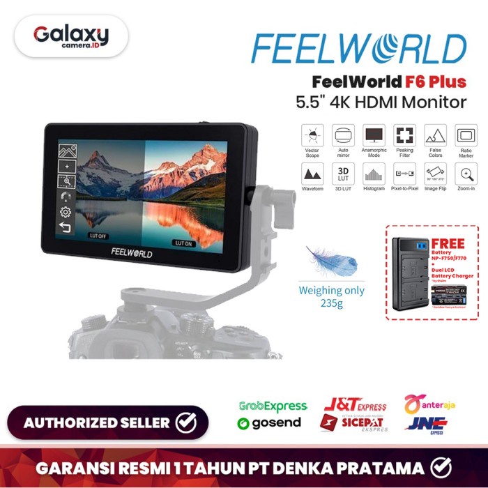 Jual FeelWorld F6 Plus 5.5" 4K HDMI Monitor | Shopee Indonesia