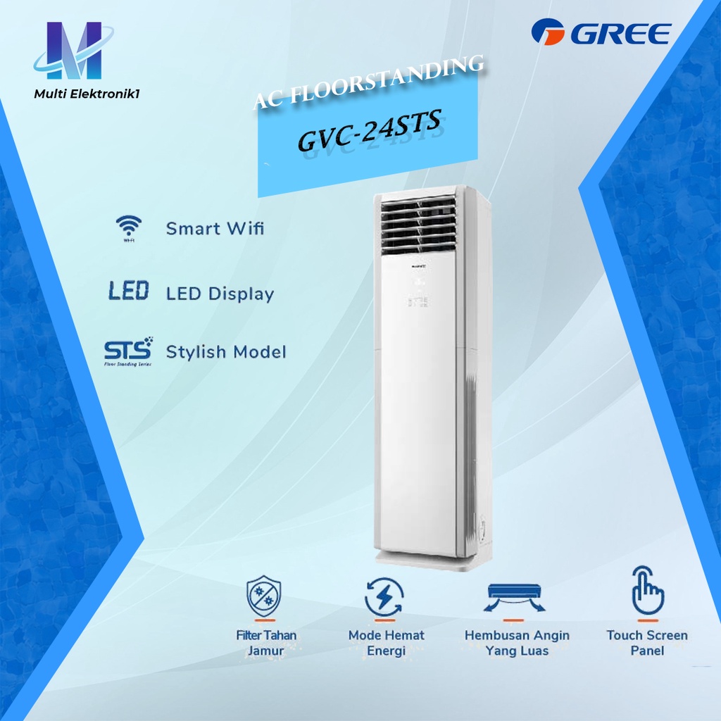 Jual Gree GVC-24STS AC 3 PK Deluxe Floor Standing STS Series | Shopee ...