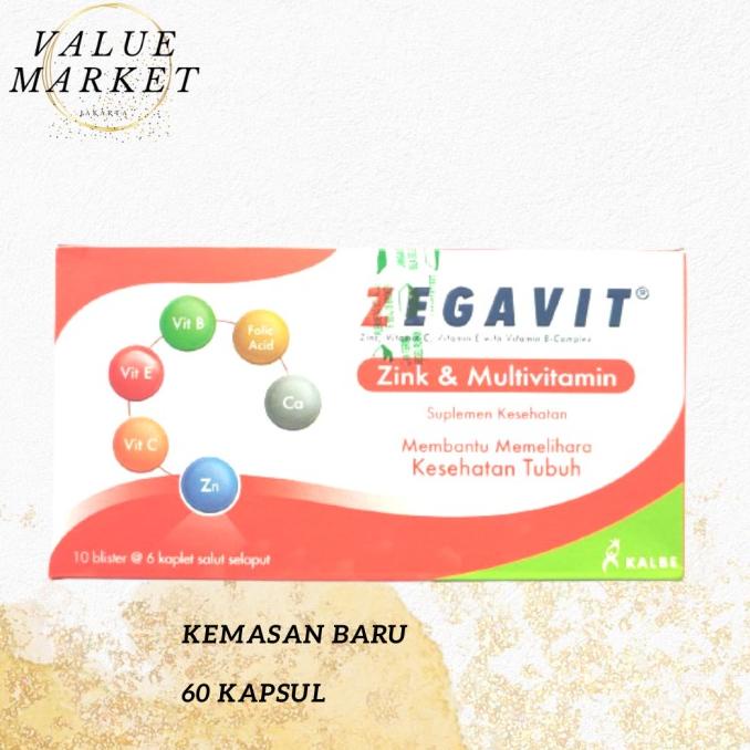 Jual Zegavit Multivitamin and Zinc. Harga per box @50 kaplet | Shopee ...