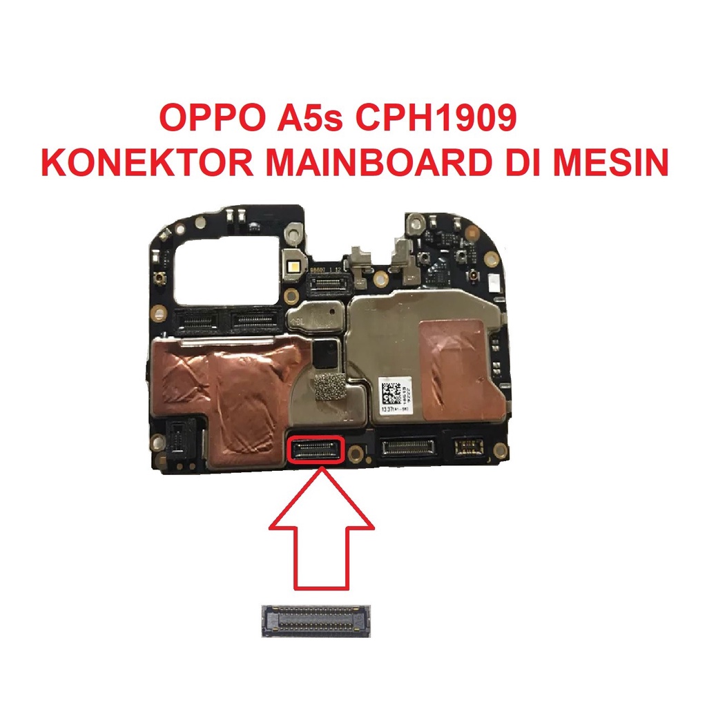 Jual Compatible For Konektor Mainboard Oppo A5s CPH1909 di MESIN 30 pin ...