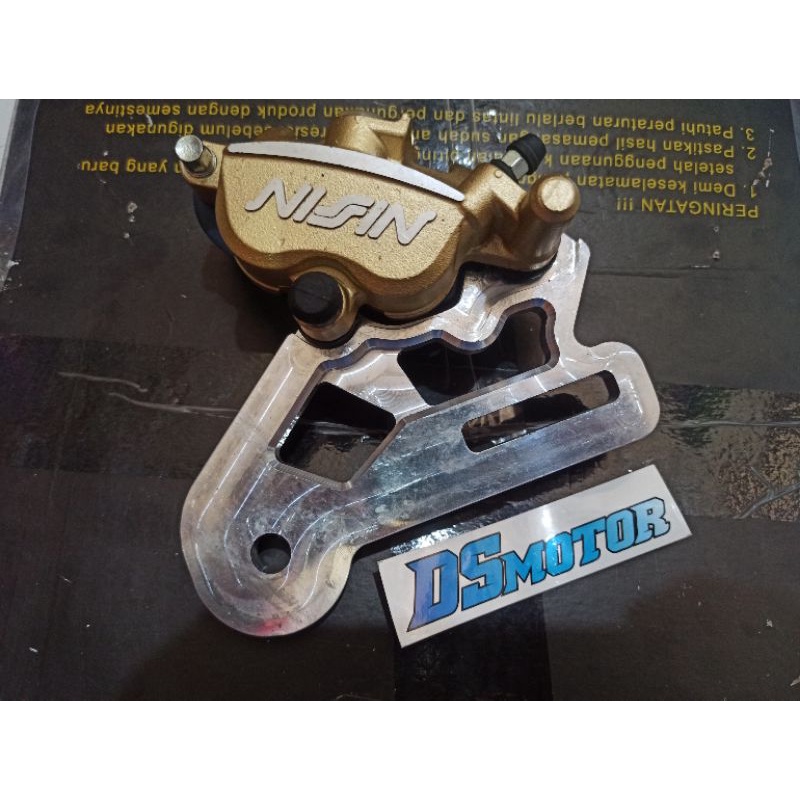 Jual breket braket dudukan dudukan kaliper nissin samurai 2p atau RCB S1 belakang satria 2tak ...