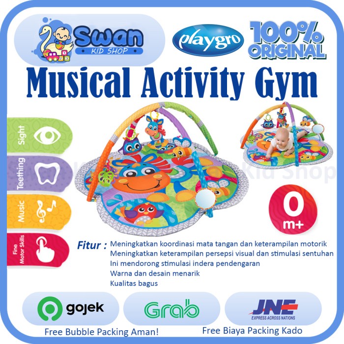 Jual Playgro Clip Clop Musical Activity Gym | Shopee Indonesia