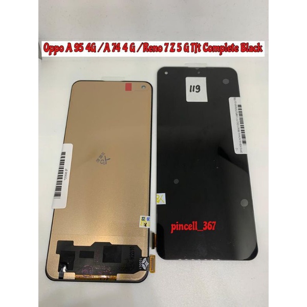 Jual LCD TOUCHSCREEN OPPO A95 4G / A74 4G / RENO 7 Z 5G COMPLETE BLACK | Shopee Indonesia