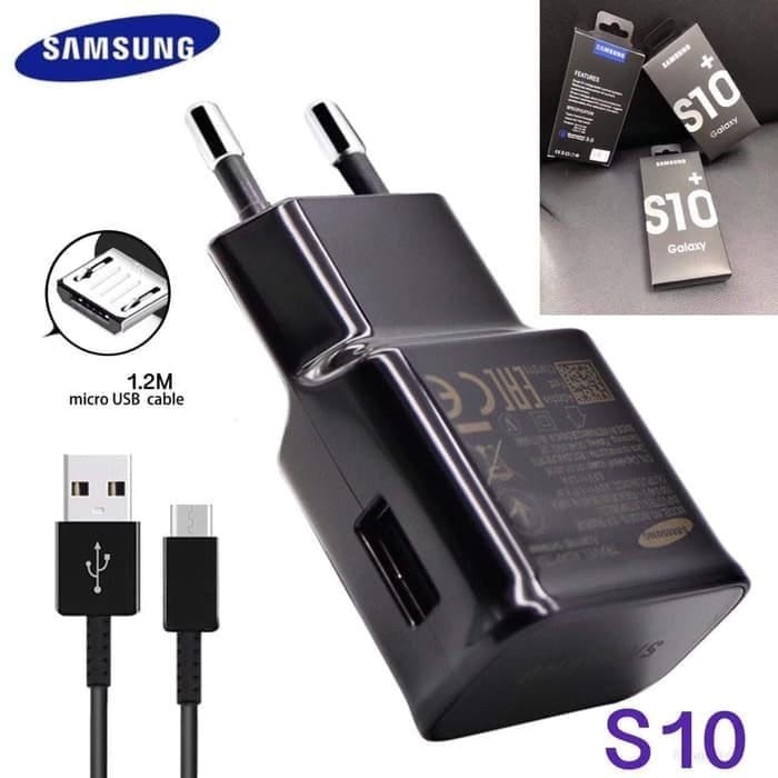Jual Charger Samsung Type-C & Micro USB Charger Samsung S10 +Support ...
