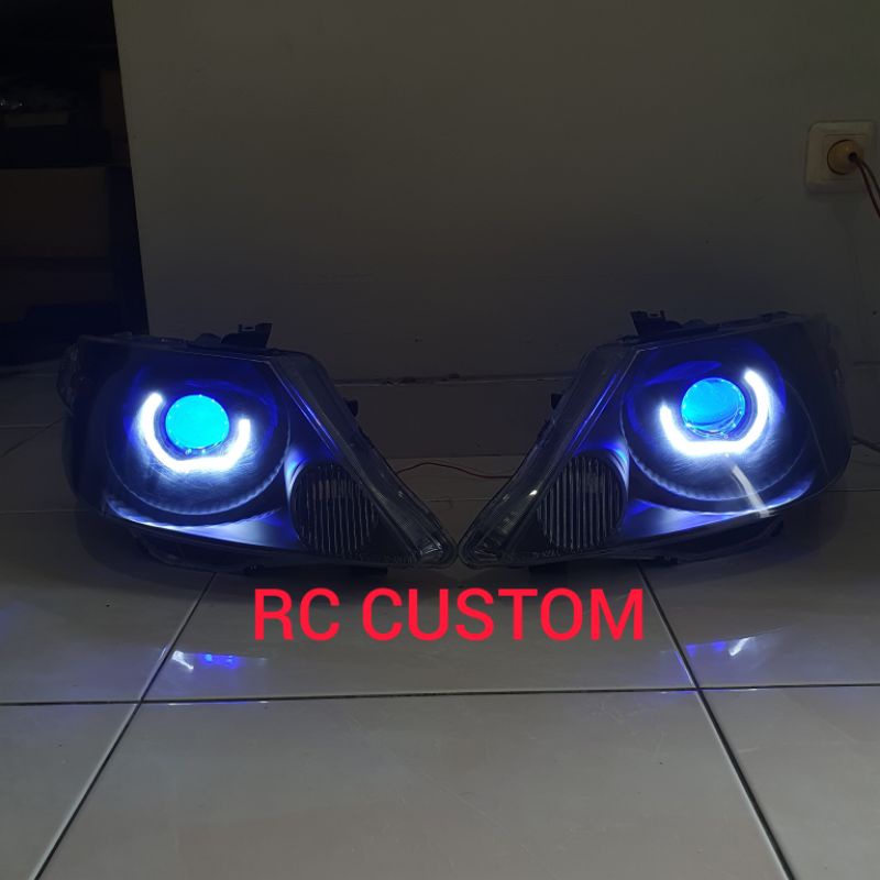 Jual headlamp honda city 2003 2004 2005 2006 custom projector biled bmw ...