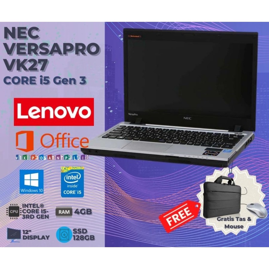 Jual NEC VERSAPRO VK27 Core I5 Gen 3 | RAM 4GB | SSD 128GB | Shopee ...