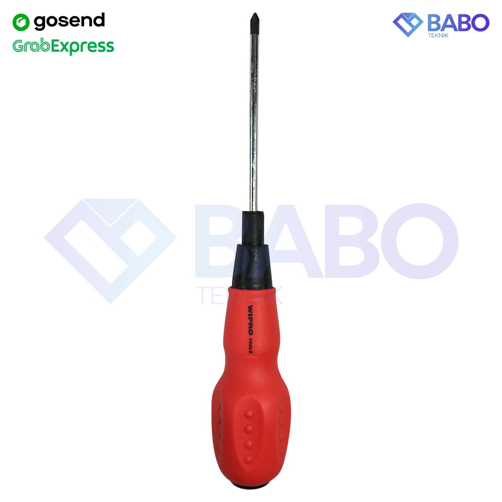 Jual WIPRO ST4 Obeng Karet / Obeng Soft Handle 4X100 Merah ...