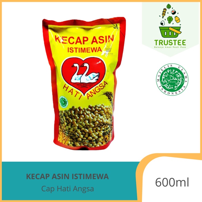 Jual Kecap Asin Cap Hati Angsa Refill 600 ml Halal khas Medan | Shopee ...