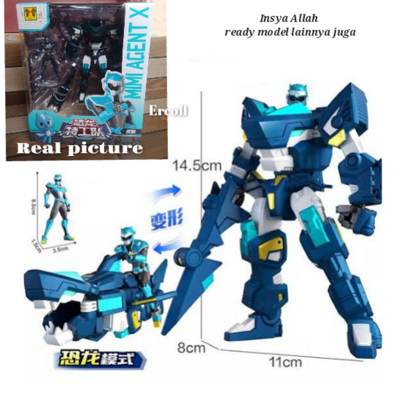 Jual ERCOLL Mainan ROBOT mini robot force sammy leo lucy max ford ...