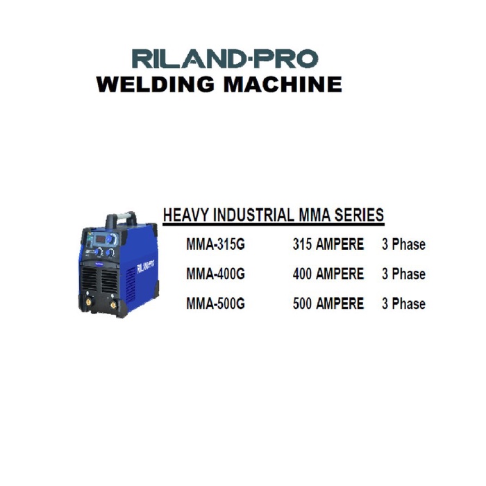 Jual Mesin Las 400 A Riland-Pro Mma-400G Welding Machine 3 Phase ...