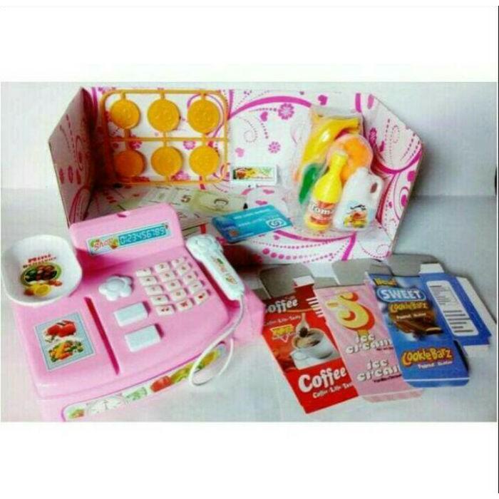 Jual Mainan Anak Perempuan Mesin Kasir Cash Register Baterai Bunyi ...