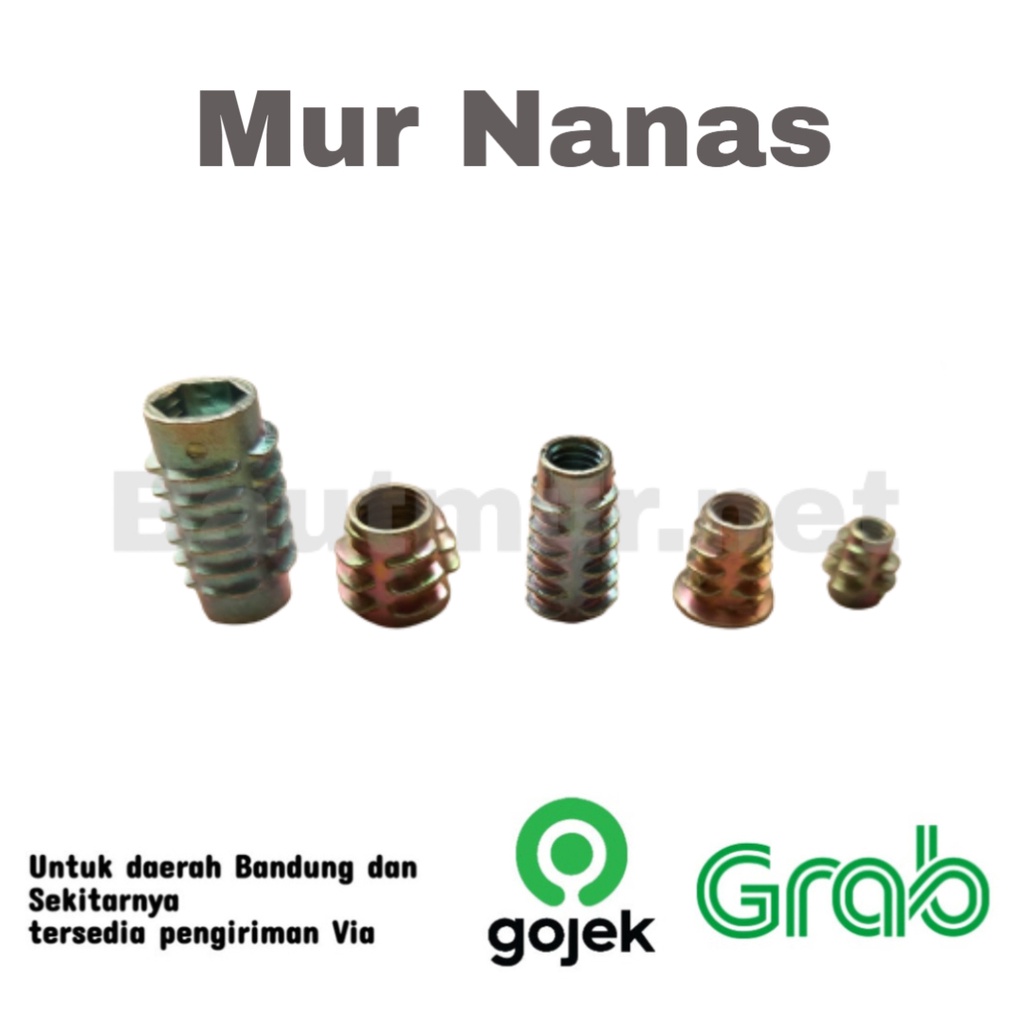 Jual (10)Mur Nanas 6x20 - Mur Tanam Kayu Furniture | Shopee Indonesia