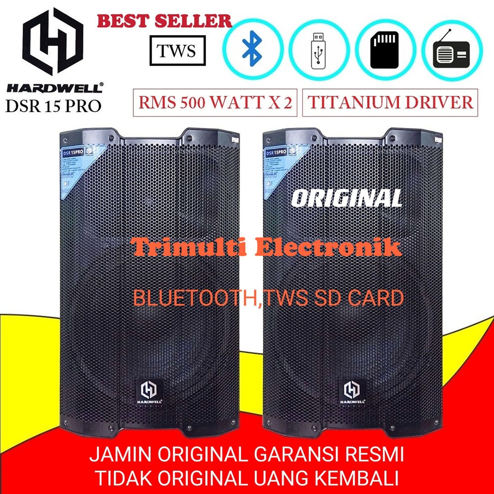 Jual HARDWELL DSR 15 PRO SPEAKER AKTIF HARDWELL DSR 15 PRO 500W ...