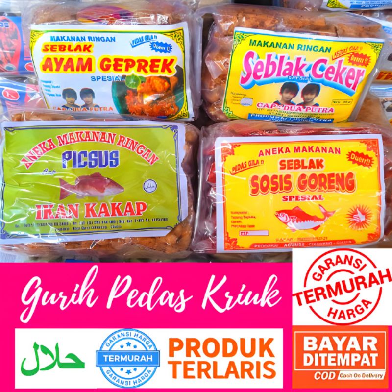 Jual Lebih hemat 4 varian 1 harga seblak ceker/seblak ayam geprek/sosis ...