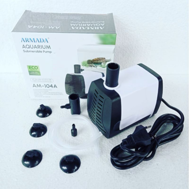 Jual water pump ARMADA AM 104 A Submersible waterpump Aquarium mesin pompa air celup power head ...