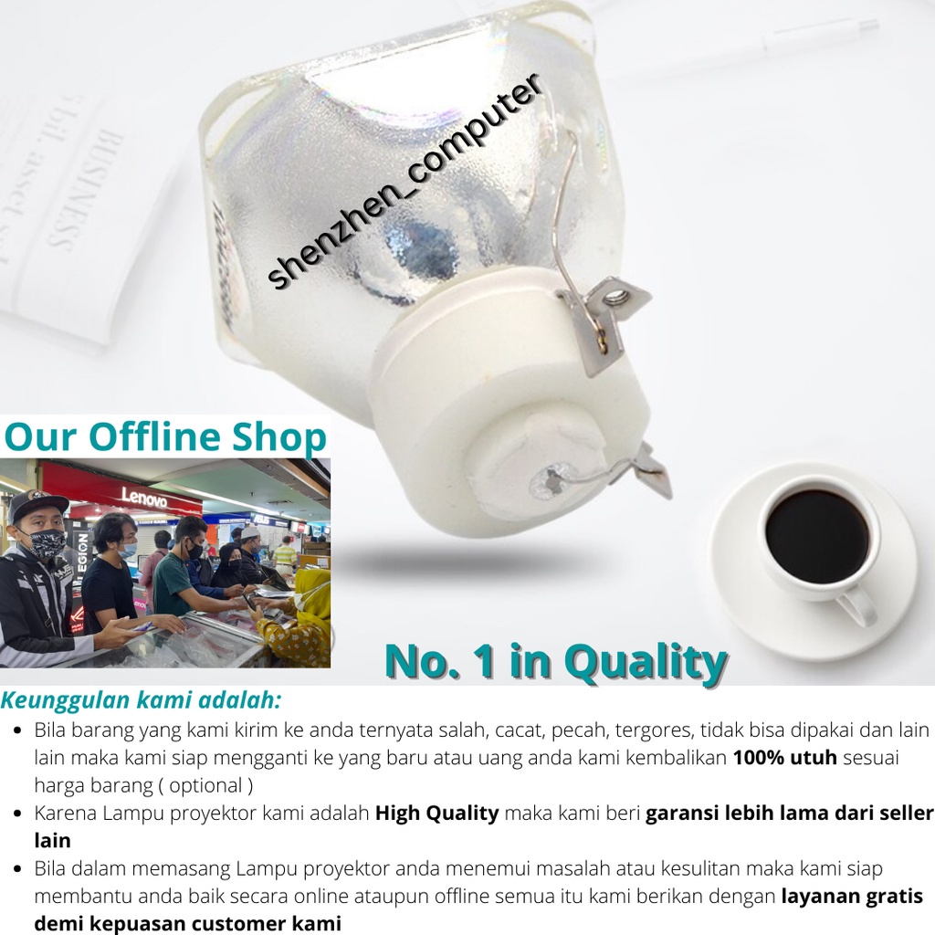 Jual Lampu Projector Proyektor NEC NP300 NP400 NP400G NP410W NP500 ...