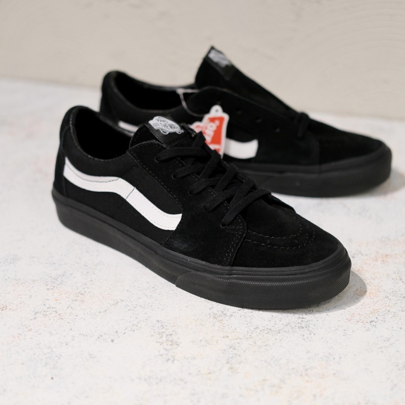 Jual SEPATU VANS SK8-LOW CONTRAST BLACK/BLACK WHT CLASSIC (ORIGINAL ...