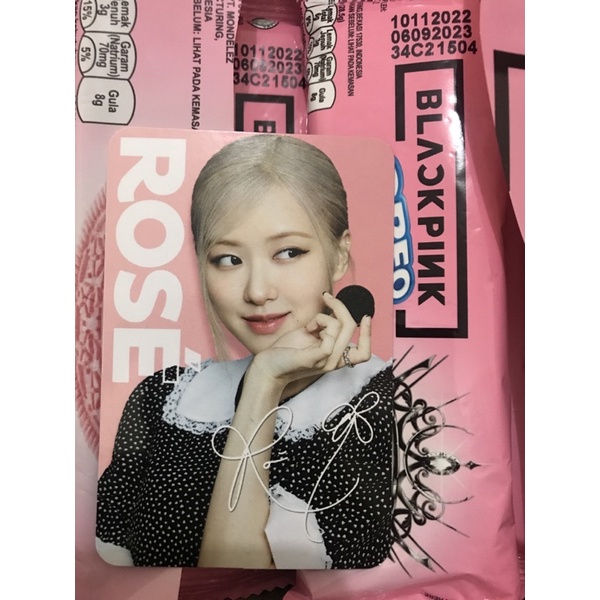 Jual OREO BLACKPINK CARD JISOO,ROSE | Shopee Indonesia