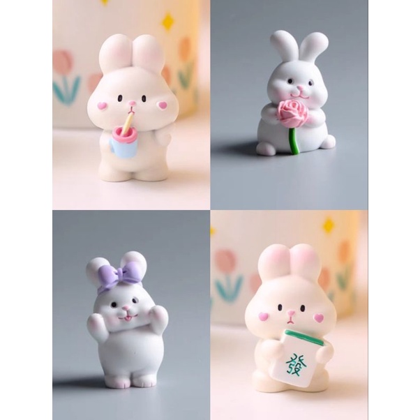 Jual topper kue kelinci/rabbit/topper cake/ topper kue/ imlek/ box kue ...