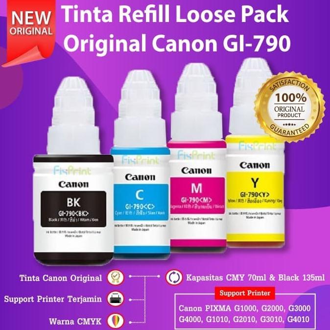 Jual TINTA PRINTER CANON G1010 G2010 G3010 G1000 G2000 BLACK COLOR ...